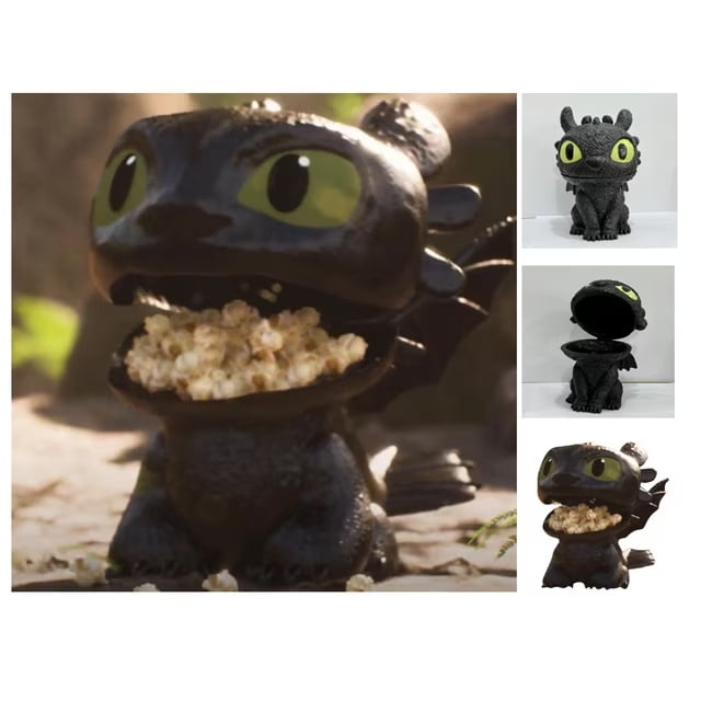 Toothless Popcorn Buckets How to Train Your Dragon Popcorn Boxes for ...