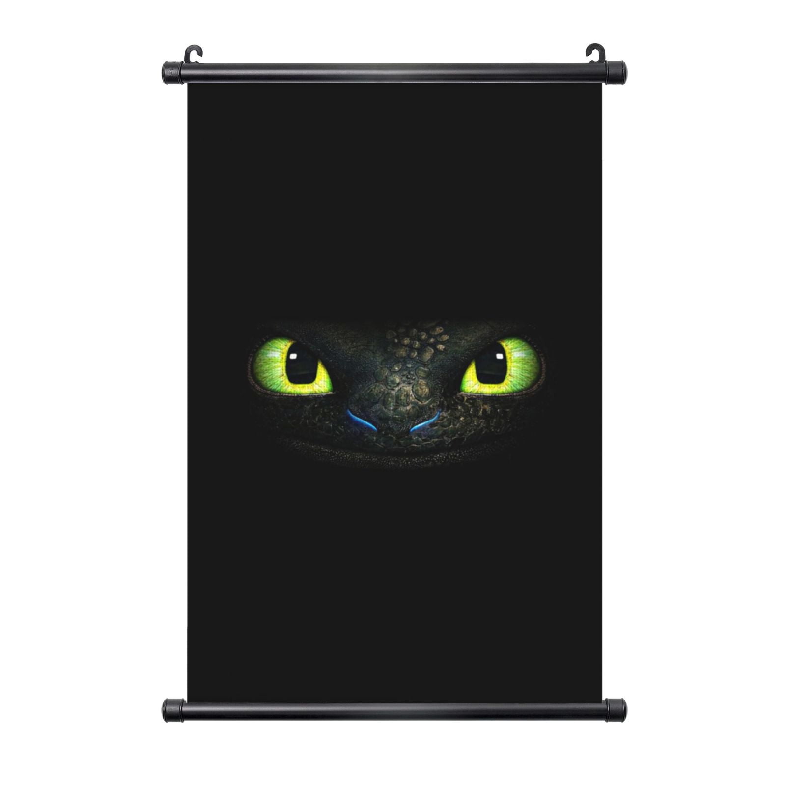 Toothless Poster Aesthetic Canvas PVC Shaft Wall Art Hanging Hanger ...
