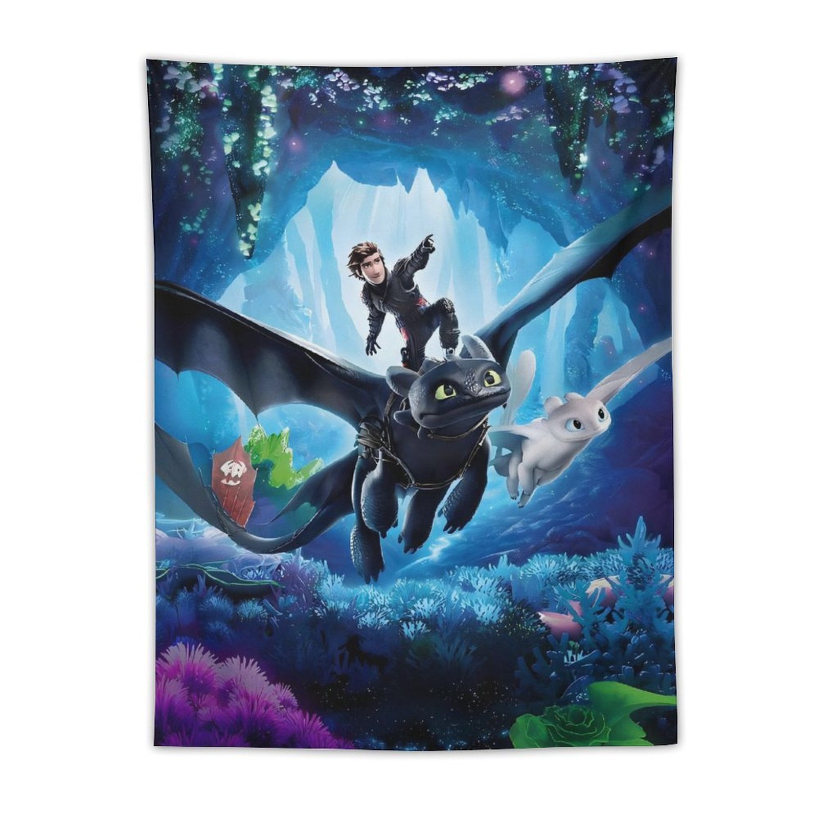 Toothless Tapestry Wall Hanging Banner Birthday Background Suitable for ...