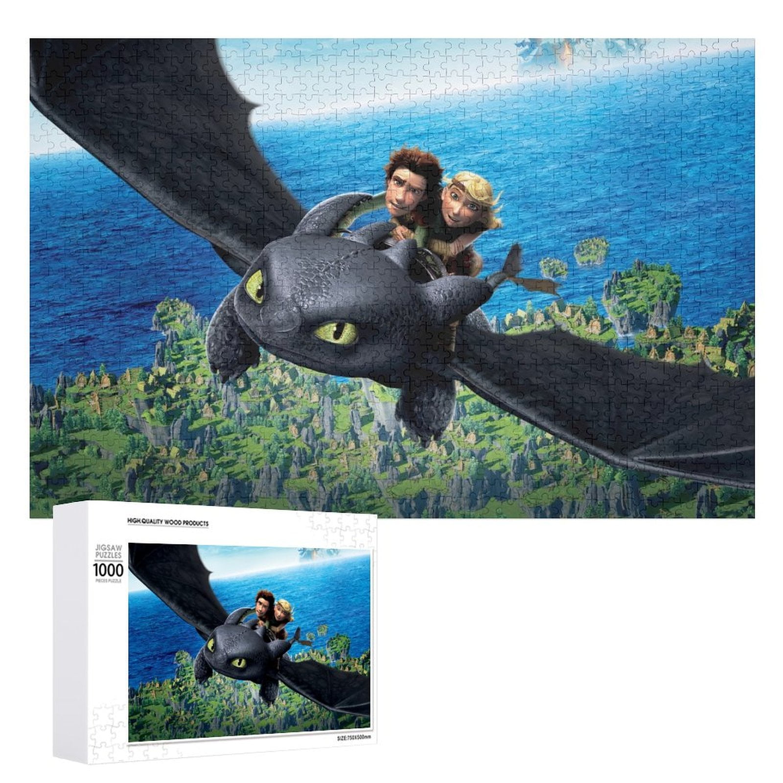 Toothless How to Train Your Dragon Wooden Jigsaw Puzzles Accessories ...