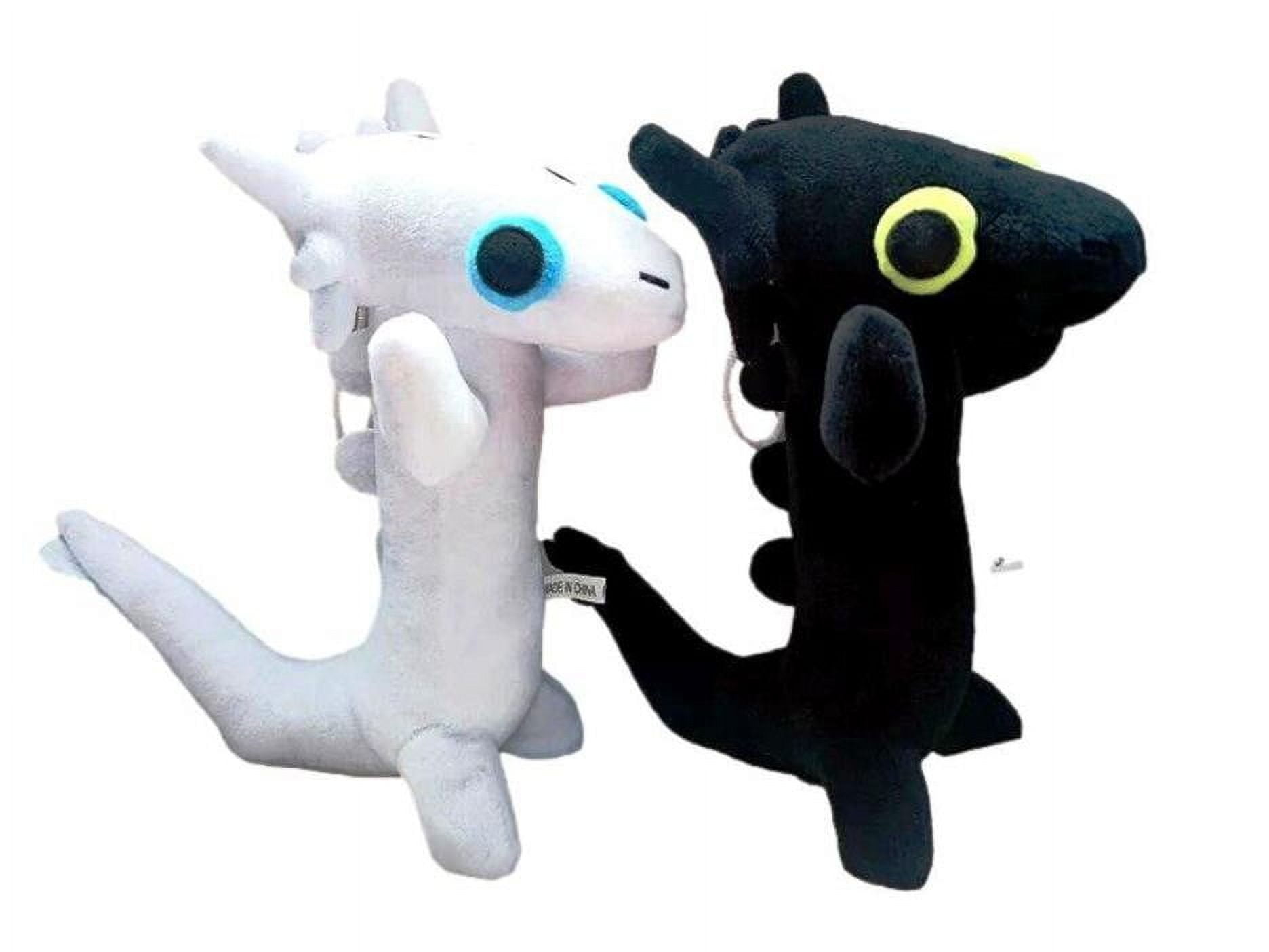 Toothless and Light Fury Dragons Characters Plush Toy 9.5 Inch Tall ...
