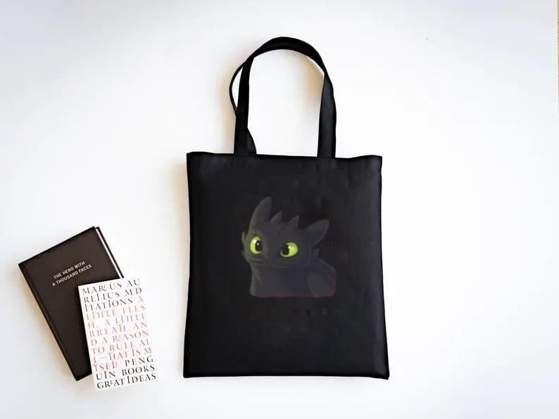 Toothless from How to Train Your Dragon Movie Fan Tote Bag - Walmart.com