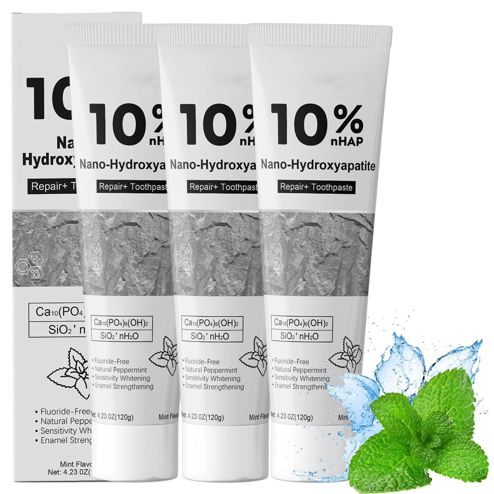 Toothpaste 10% Nano-Hydroxyapatite,10 Percent Hydroxyapatite Toothpaste ...