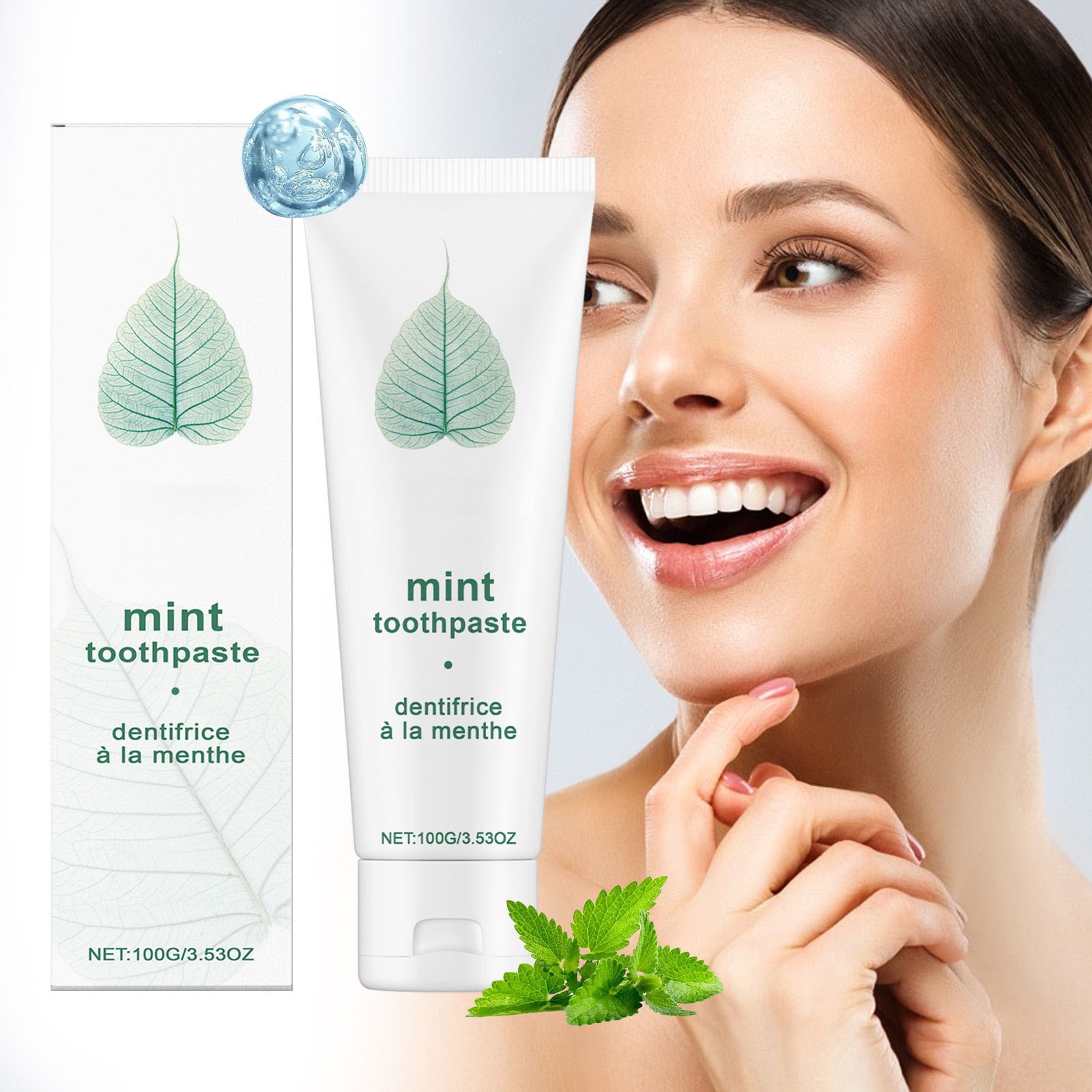 Toothpaste Mint Toothpaste All-Natural Organic Tooth - Paste Fluoride ...