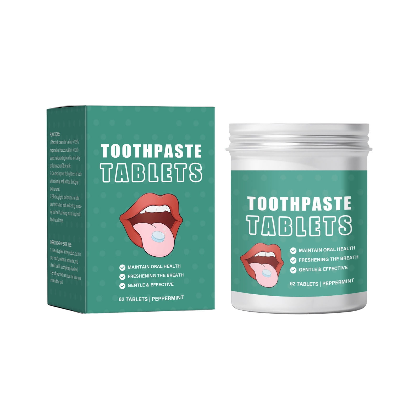 Toothpaste Mint Toothpaste Tablets, Portable Toothpaste Granules ...
