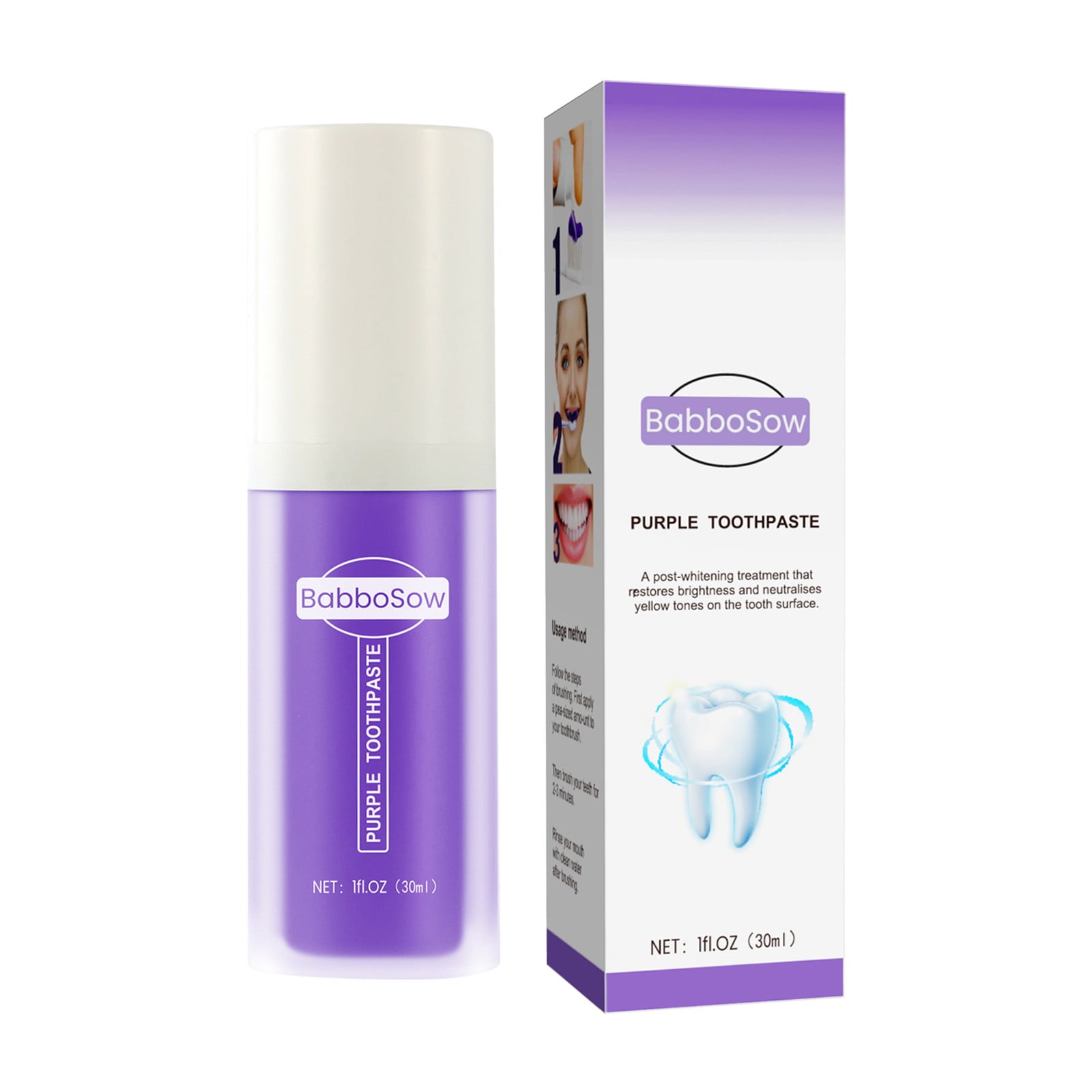 Toothpaste Purple Advanced Purple With Color Wheel Technology Stain ...