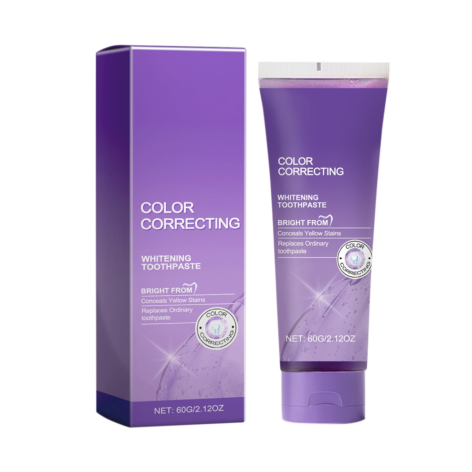 Toothpaste Purple Teeth Whitening Toothpaste, Hydroxyapatite Color ...