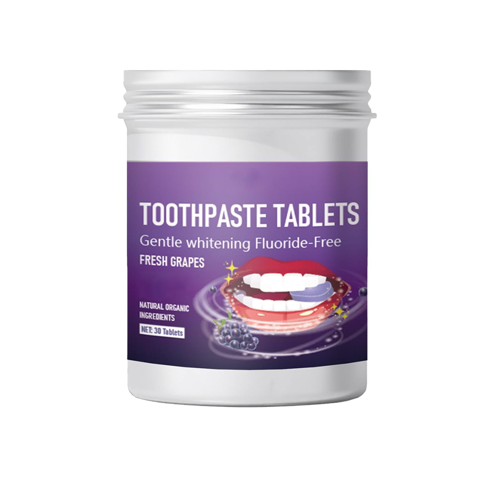 Toothpaste Purple Toothpaste Tablets For Teeth Color Correction 30pcs ...
