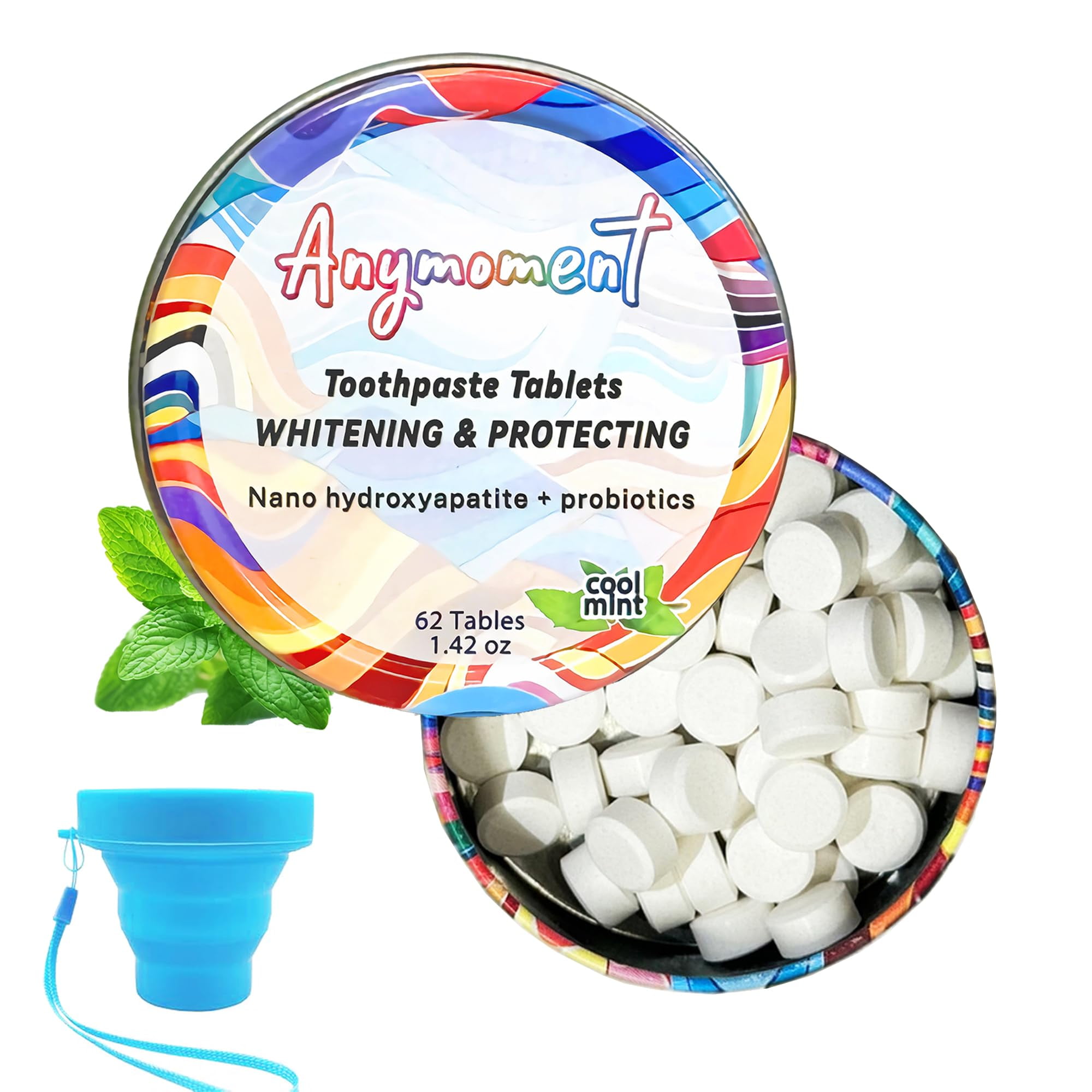 Toothpaste Tablets with 7.5% Nano-Hydroxyapatite,Flouride Free ...