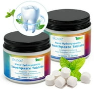 150 Spearmint Tablets Chewable Toothpaste Tablets, Fluoride Free & Eco ...