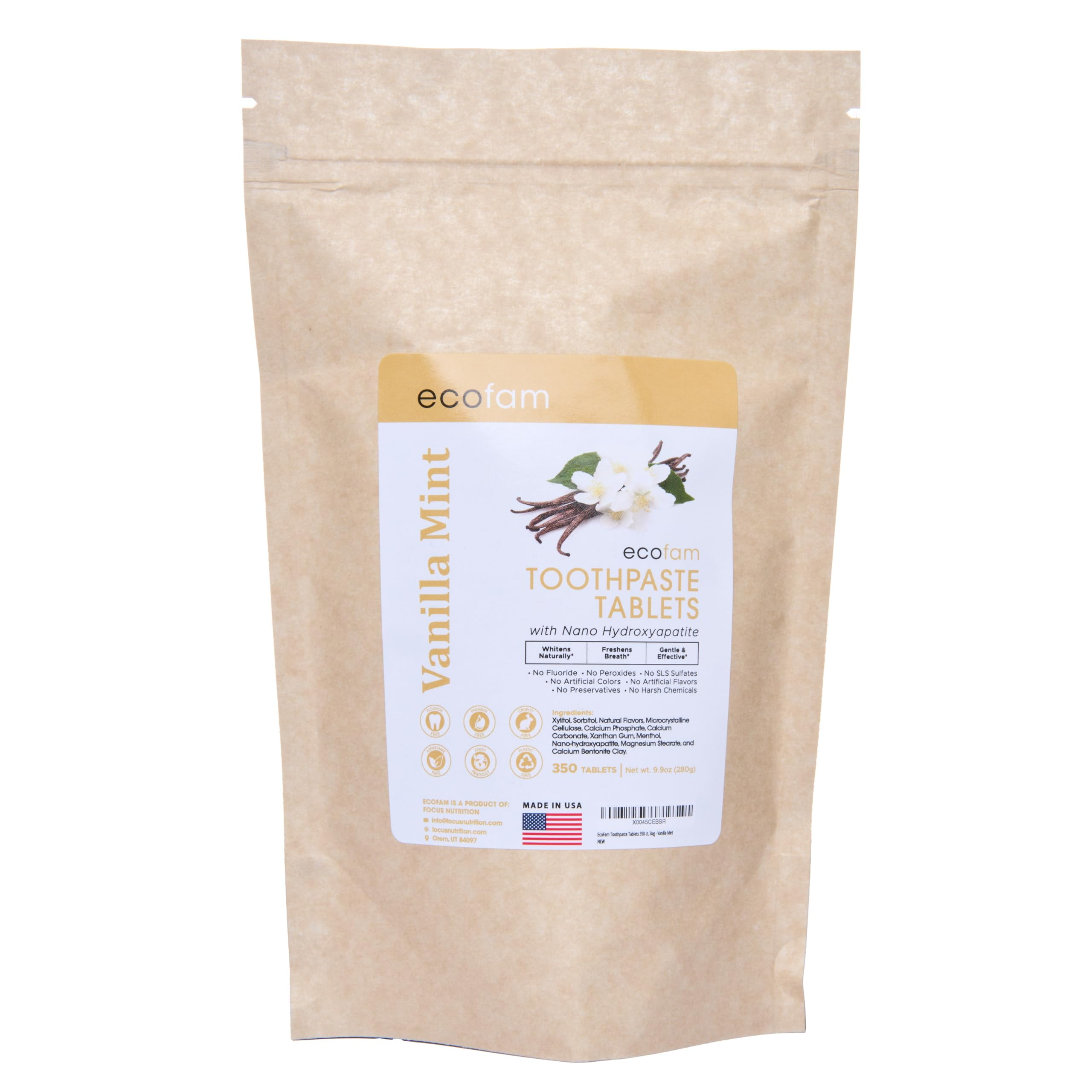 Toothpaste Tablets â€“ Vanilla Mint | Chewable Toothpaste Tablets for ...