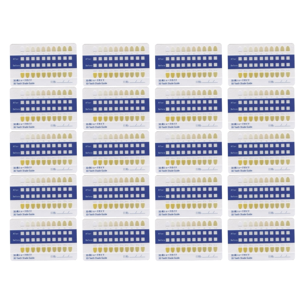 Toothpaste Teeth Plaque for Color Chart Whitening Shade Guide - Walmart.com