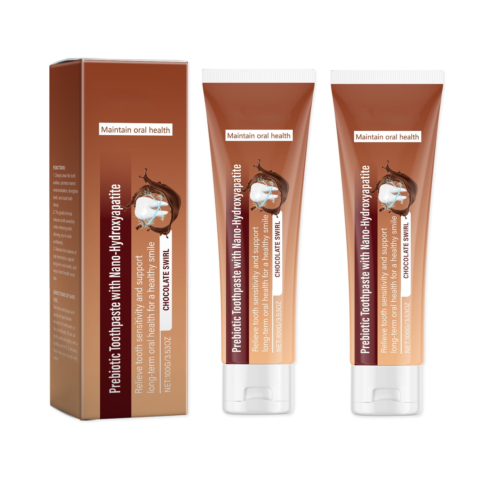 Toothpaste for Teeth Whitening, Chocolate Flavored Whitening Toothpaste ...