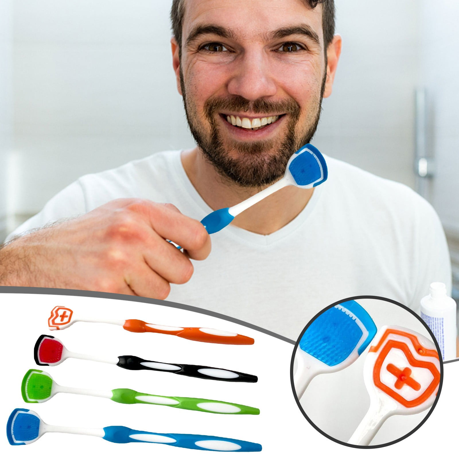 Toothpaste Toothpaste Toothpaste for kids Tongue Cleaner Brush Tongue ...