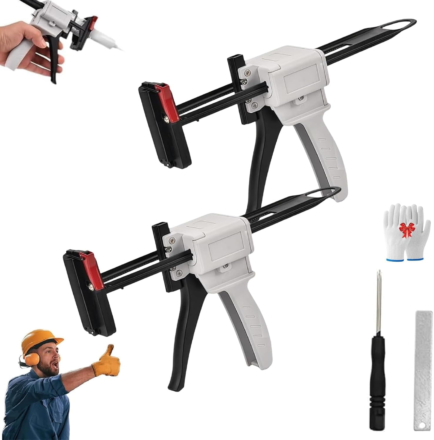 Toothpaste Tube Glue Gun, Adjustable Multi-purpose Dispenser for Sealant and Repair Tool ...