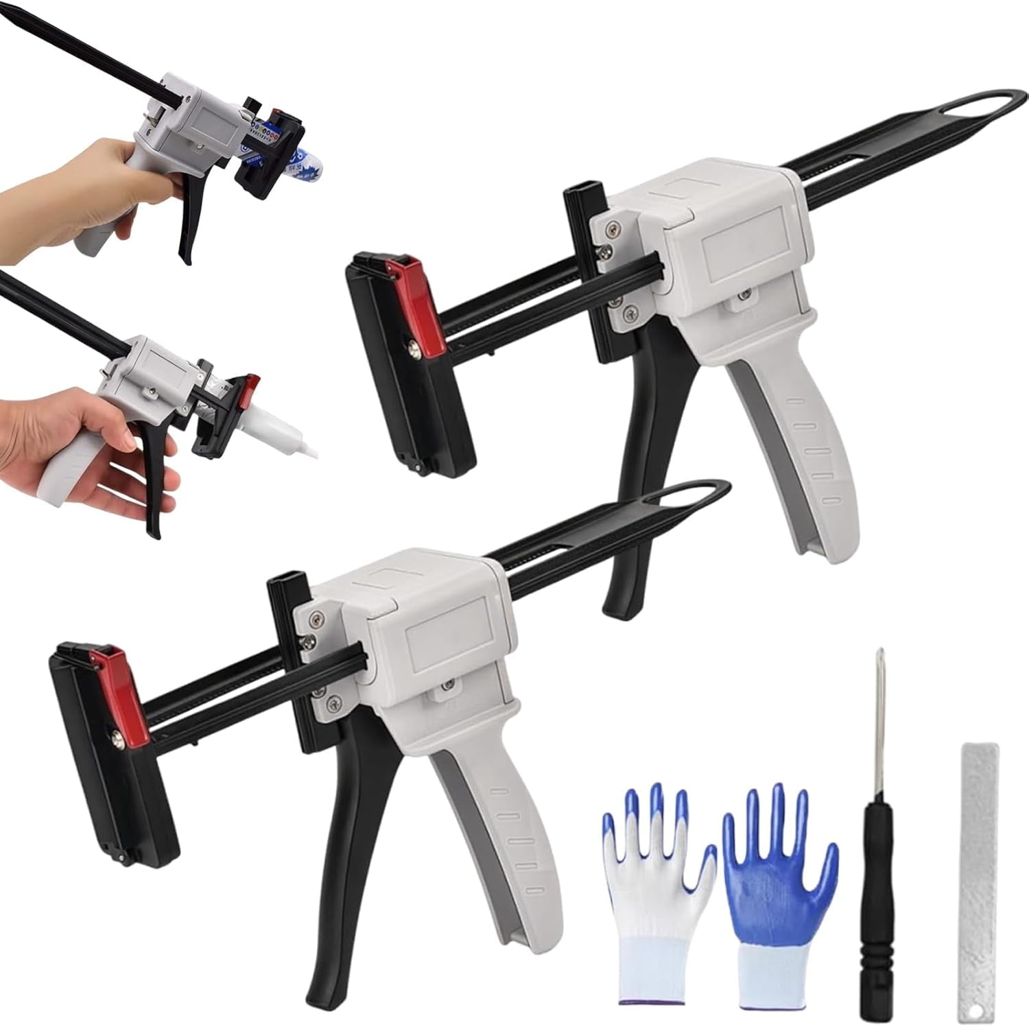 Toothpaste Tube Glue Gun, Universal Manual Toothpaste Squeezer Tube Gun ...