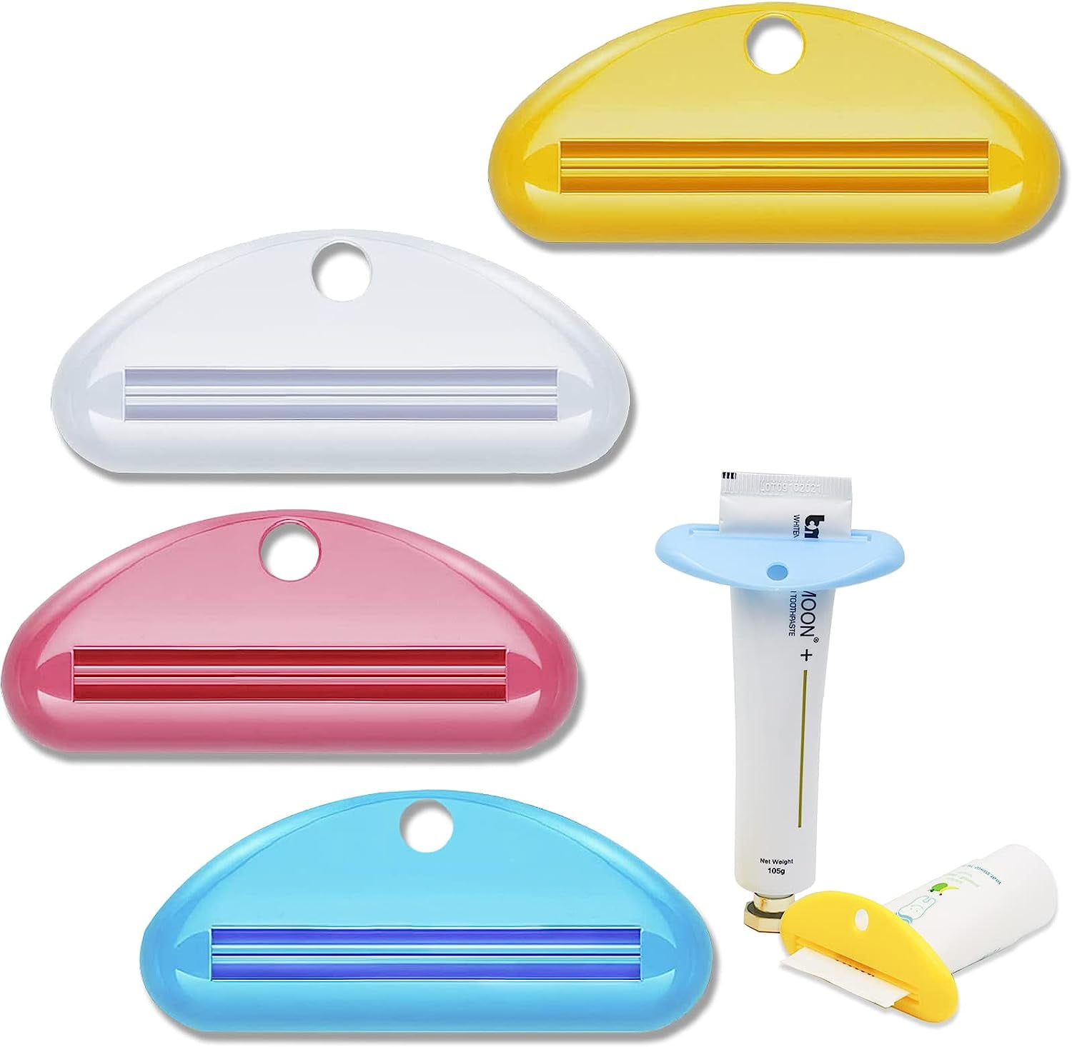 Toothpaste Tube Squeezer Dispenser Toothpaste Rollers Clips for ...