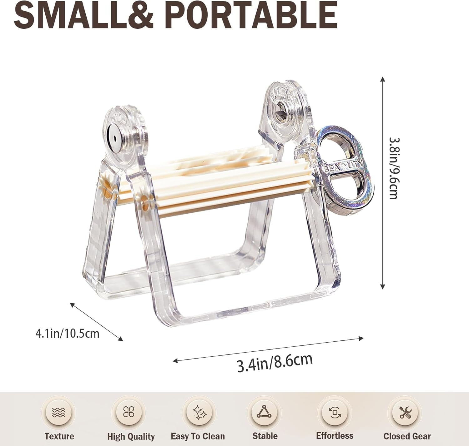 Toothpaste Tube Squeezer, Rolling Metal Tube Squeeze Roller for ...