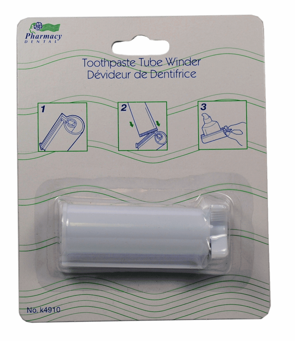 Toothpaste Tube Winder White Plastic Squeeze Dispenser Easy Rolling ...