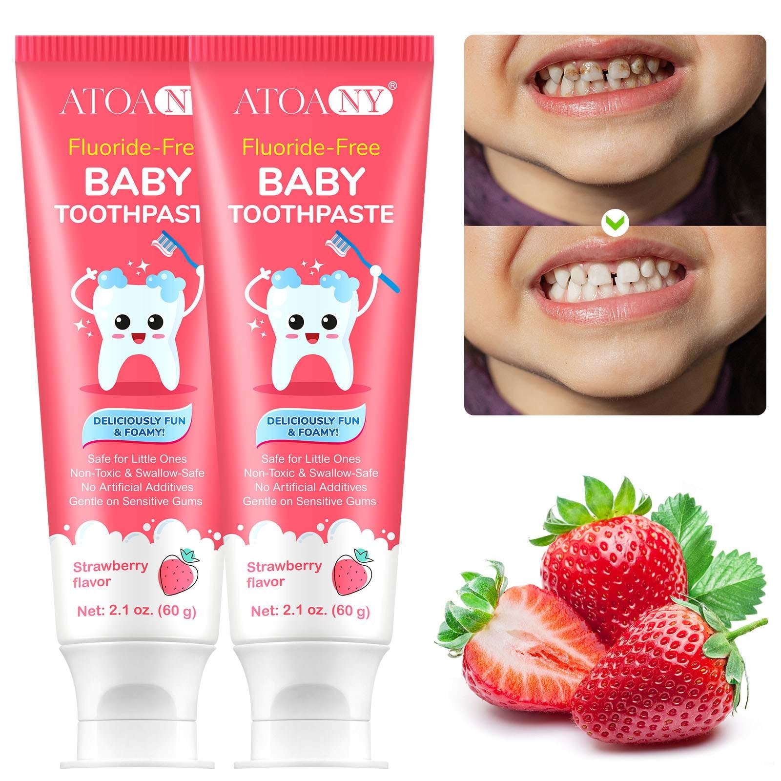 Toothpaste for Newborn to Preschoolers, Gently Cares for Baby's ...