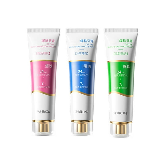 Toothpaste with Lysozyme Beads for Fresh Breath and Stain Removal ...