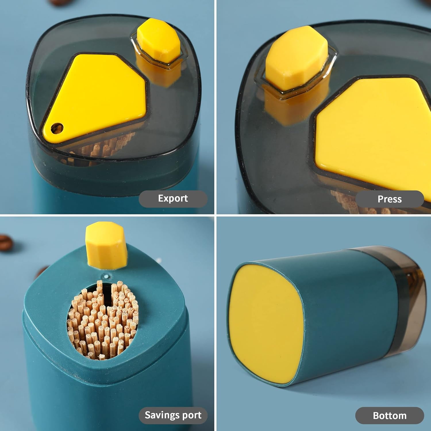 Toothpick Holder Dispenser, Toothpick Holder, Pop-Up Automatic ...