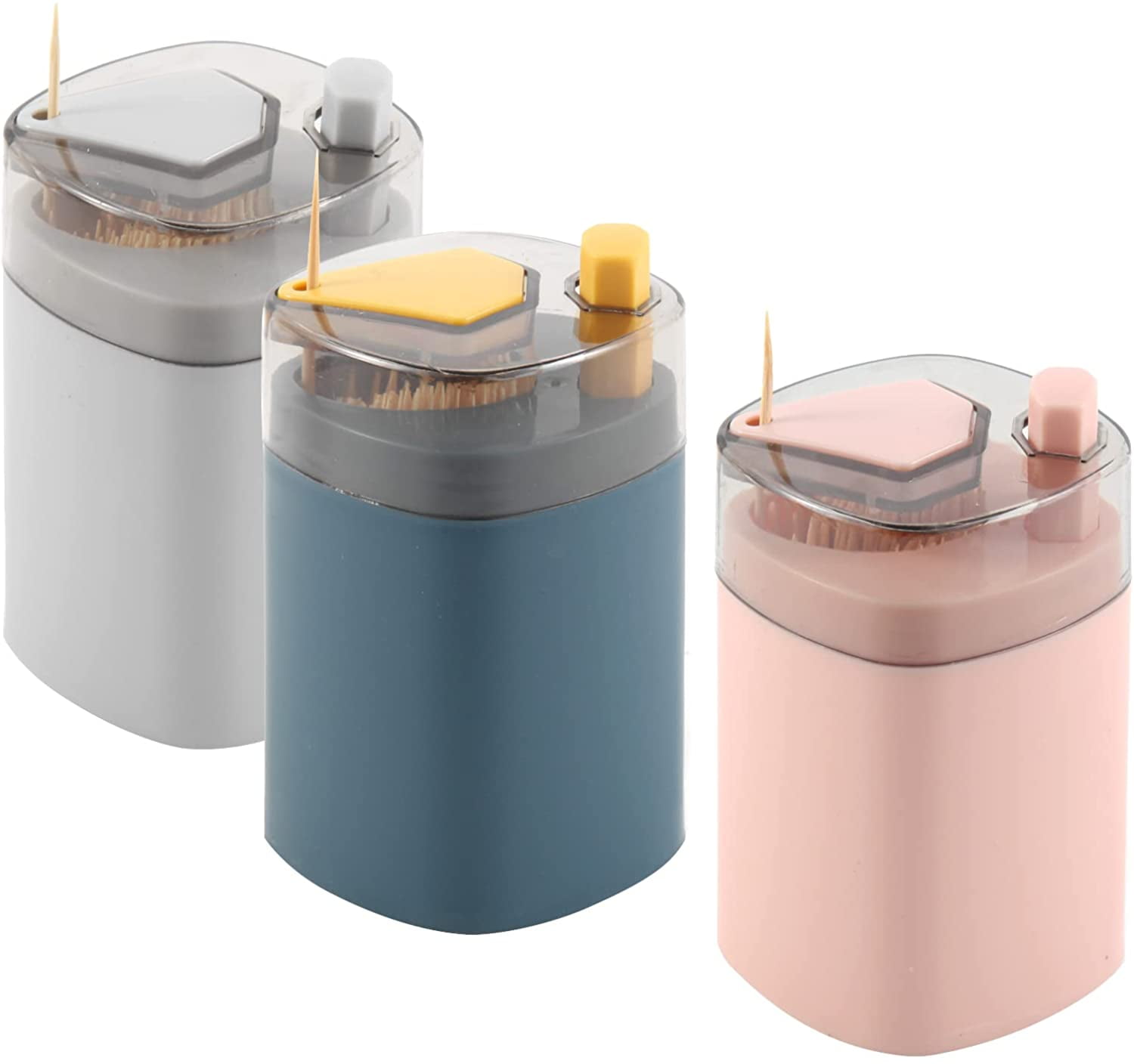 Toothpick Holder Dispensers Pop-Up Automatic Tooth Pick Dispenser for ...