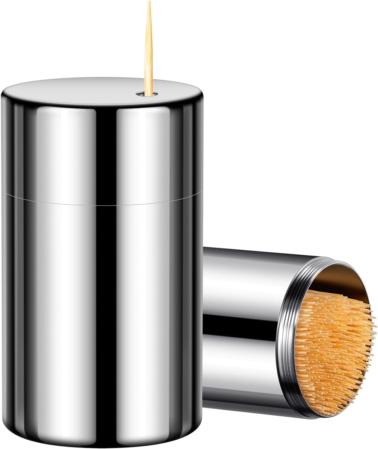 Toothpick Holder Toothpicks 304 Stainless Steel Toothpick Dispenser ...