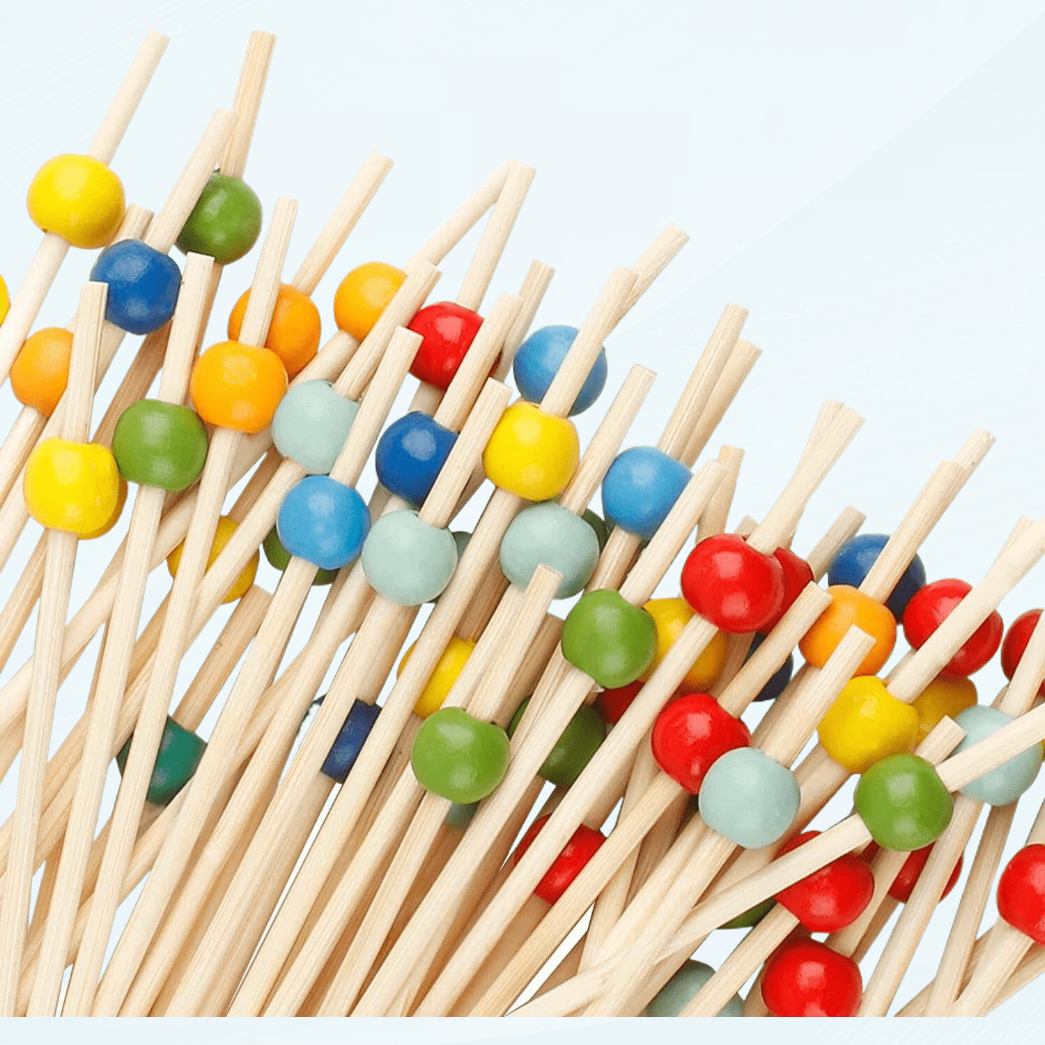 Toothpicks - 100 Pcs Long Bamboo Cocktail Picks for Appetizers, Fancy ...