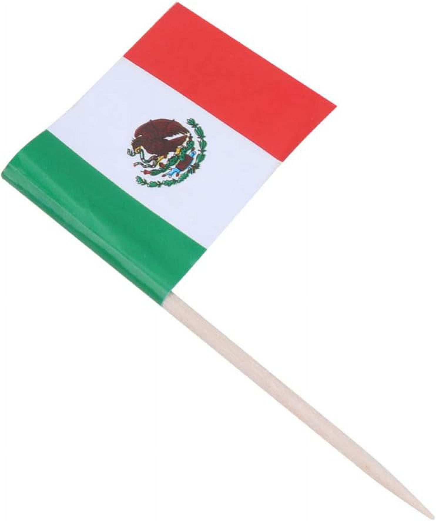 Toothpicks Cupcake Topper 100pcs Mexican Toothpick Flag Mexico Flags ...