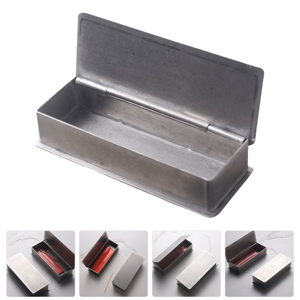Toothpicks Holder Storage Box Metal Toothpick Container Stainless ...