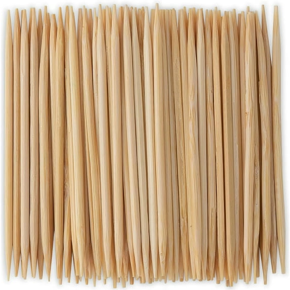 Toothpicks In Dispenser - 300 Premium Wooden Food Picks | Disposable ...