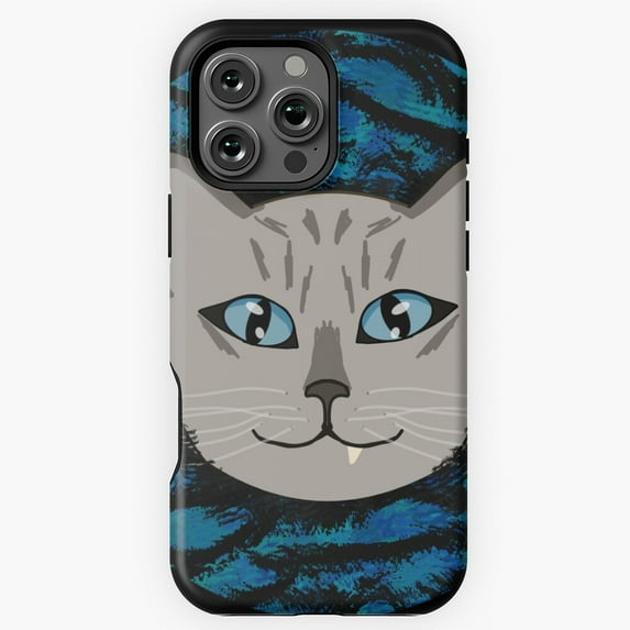 Toothy Rascal Funny Cat Grin Meme Art iPhone Case 11 12 13 14 15 16 17 ...