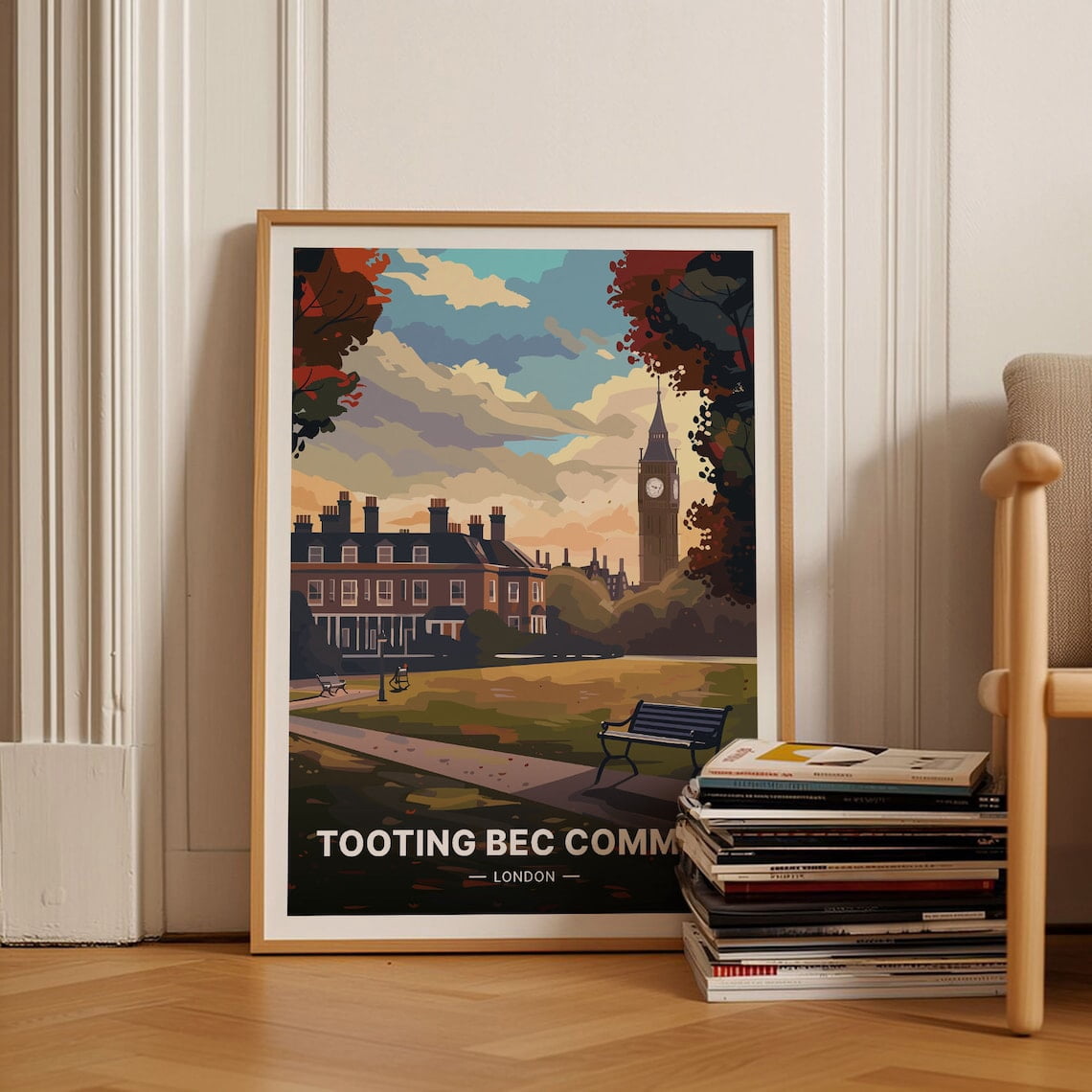 Tooting Bec Common Print Southwest London Travel, Unframed Paper Poster ...