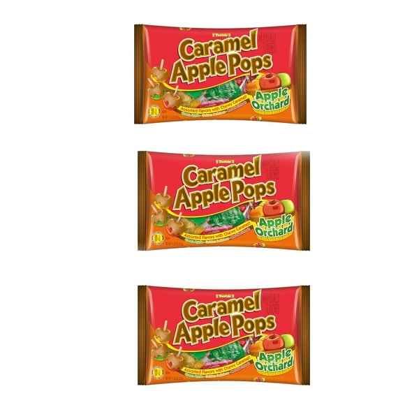 Caramel Apple Lollipops