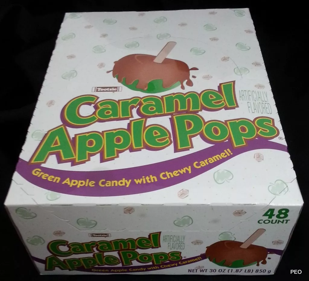 Tootsie Caramel Apple Pops Suckers Candy Lollipops Bulk Green Apple 48 ...