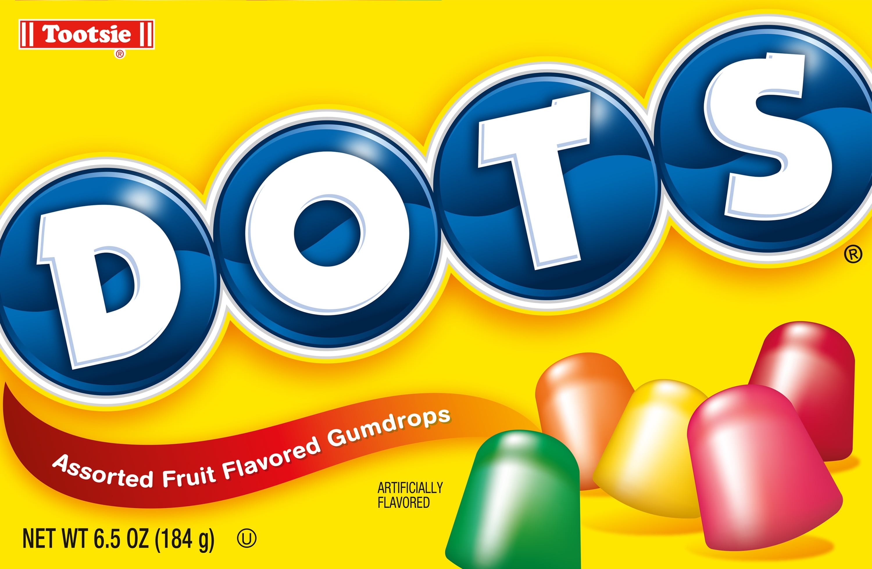 Tootsie Dots Candy - Assorted Fruit Flavored Gumdrops, 6.5 oz - Walmart.com