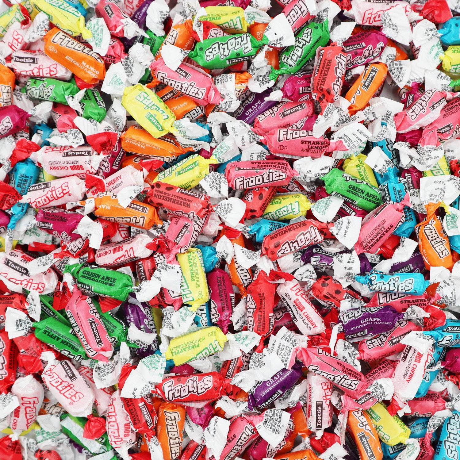 Tootsie Frooties 10 Flavors, Assorted Flavors, Fruit Chews, 1 Pound ...