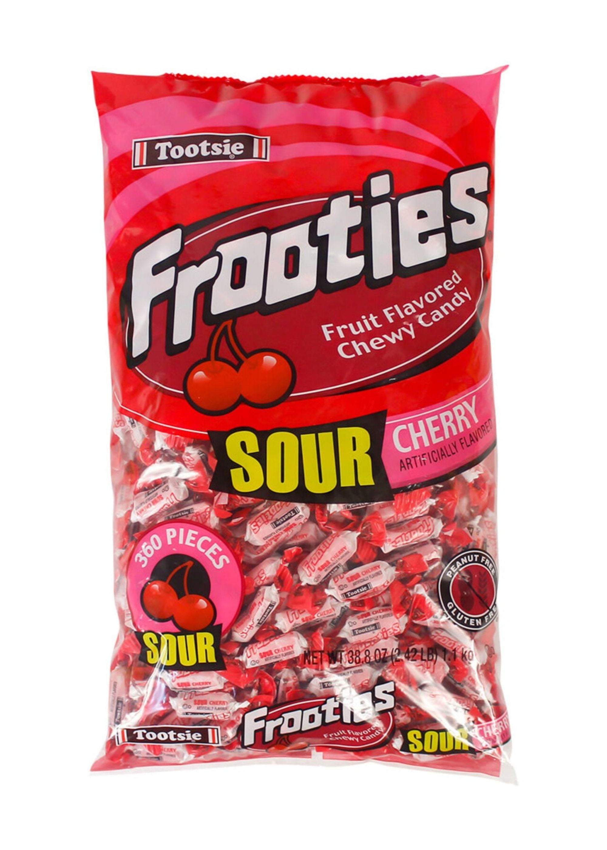 Tootsie Frooties Sour Cherry 360 ct - Walmart.com