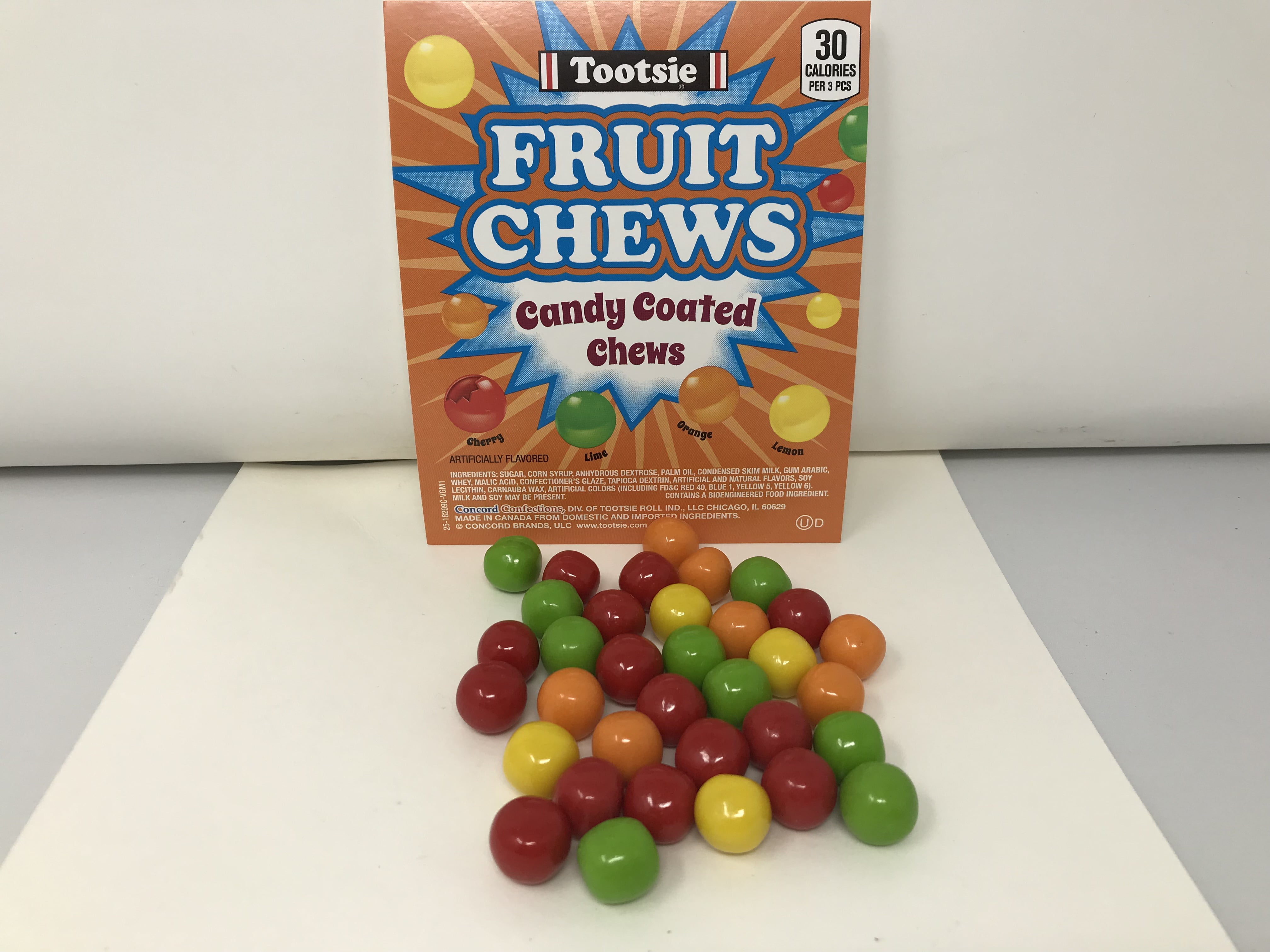 Tootsie Fruit Chews Candy Coated fruit tootsie rolls 1 pound tootsie ...
