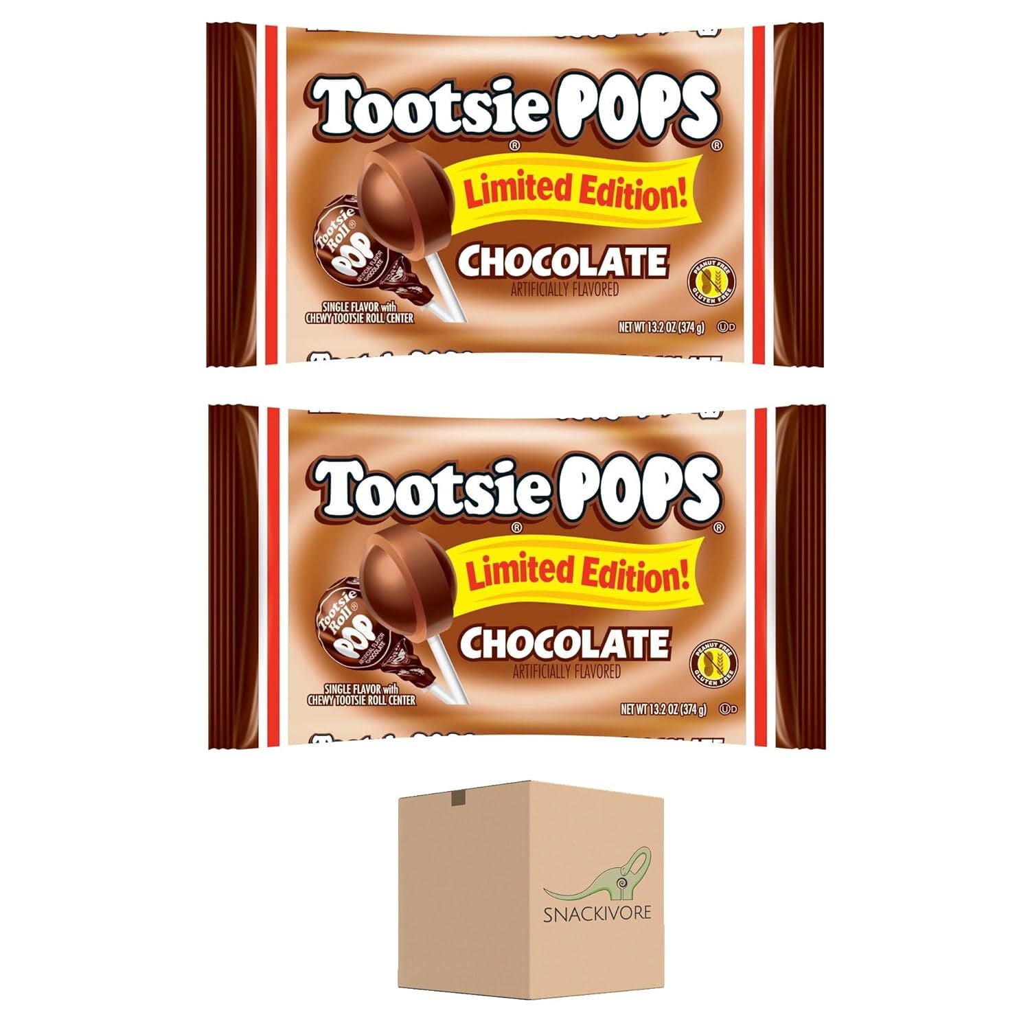 Tootsie Pops Chocolate Limited Edition 13.2oz (Pack of 2) - Walmart.com