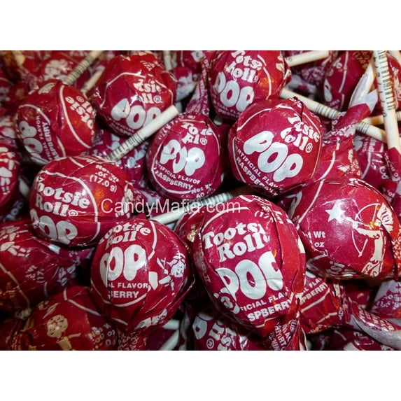 TOOTSIE ROLL INDUSTRIES Red Raspberry Tootsie Pops, 60 Allergen-Free ...