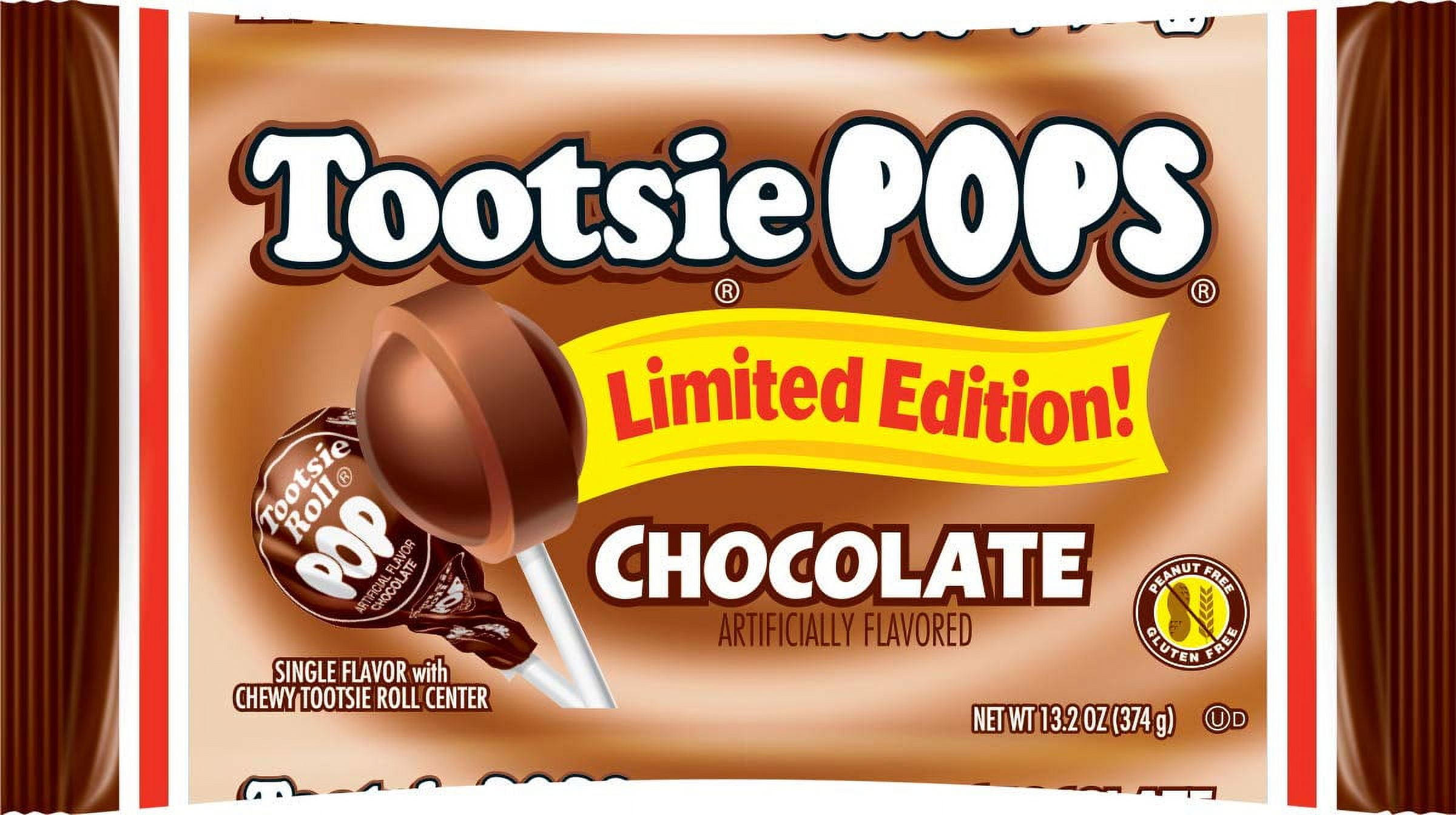 TOOTSIE ROLL INDUSTRIES Chocolate Tootsie Pops Limited Edition 13.2 oz ...