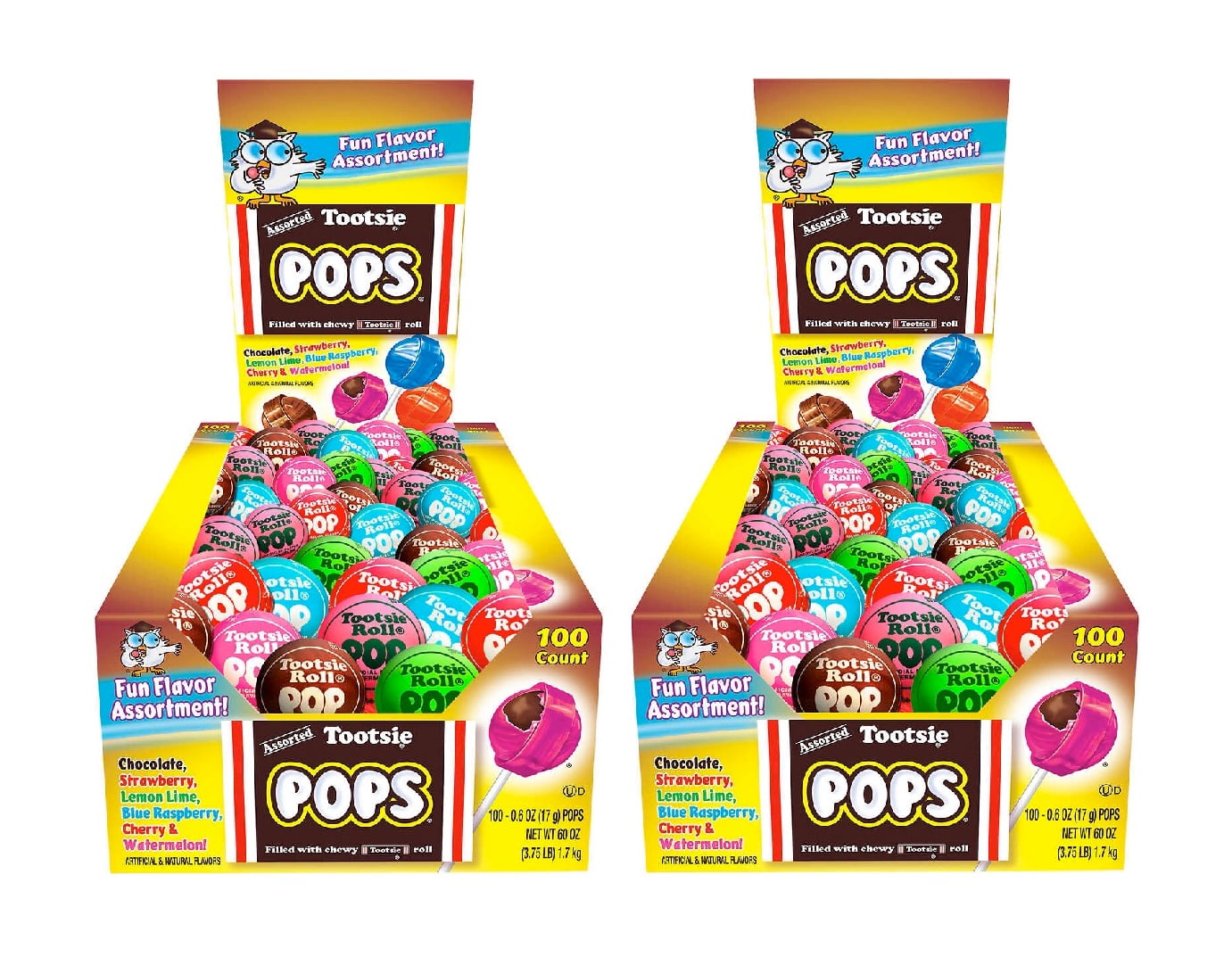 Tootsie Pops, Variety Pack, 100 ct 2PK - Walmart.com