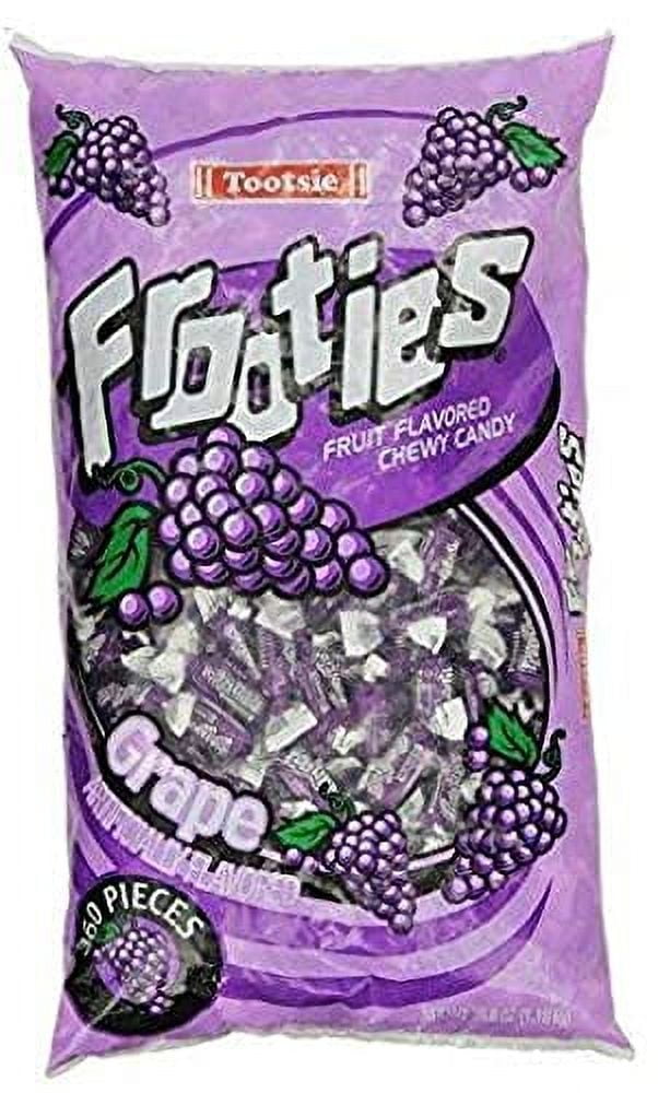 Tootsie Frooties Grape Flavored Chewy Rolls Candy, 360 Count Bags (Pack ...
