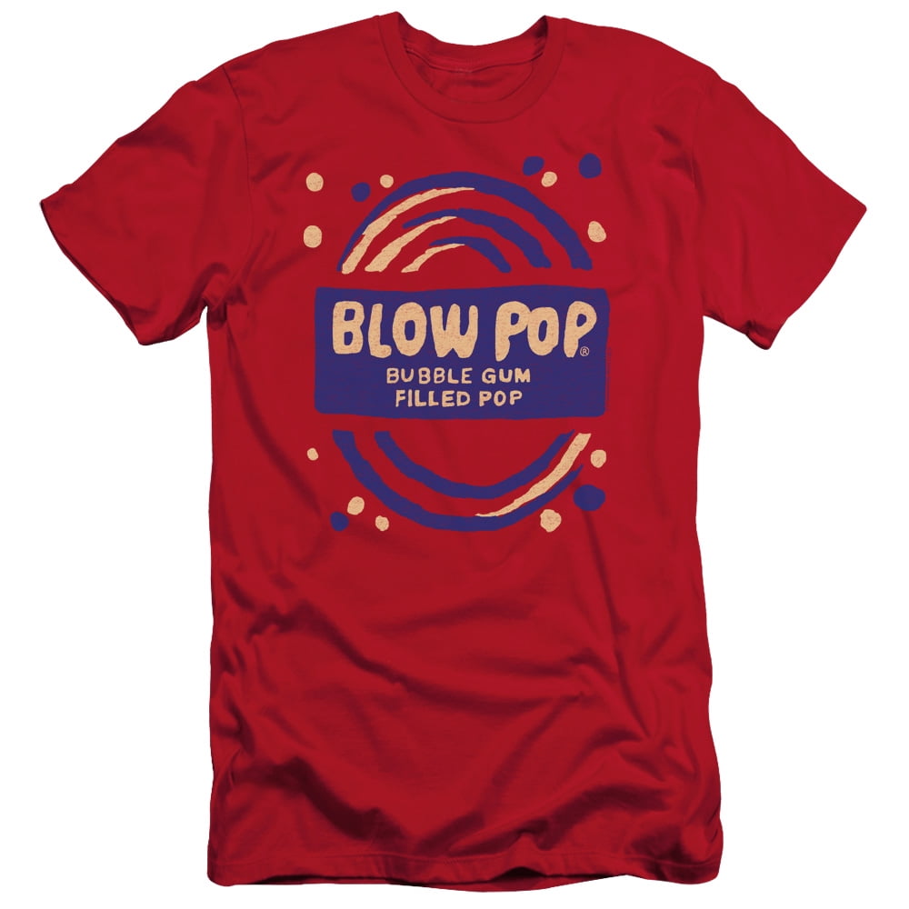 Tootsie Roll Blow Pop Rough S/S Adult 30/1 T-Shirt Red - Walmart.com