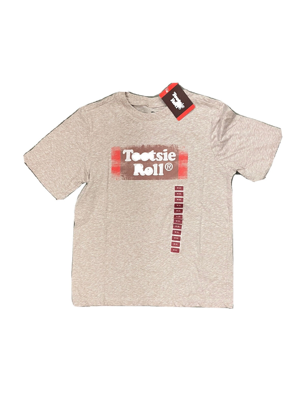 Tootsie Roll Boys Retro Logo T Shirt (Heather Tan, XS) - Walmart.com