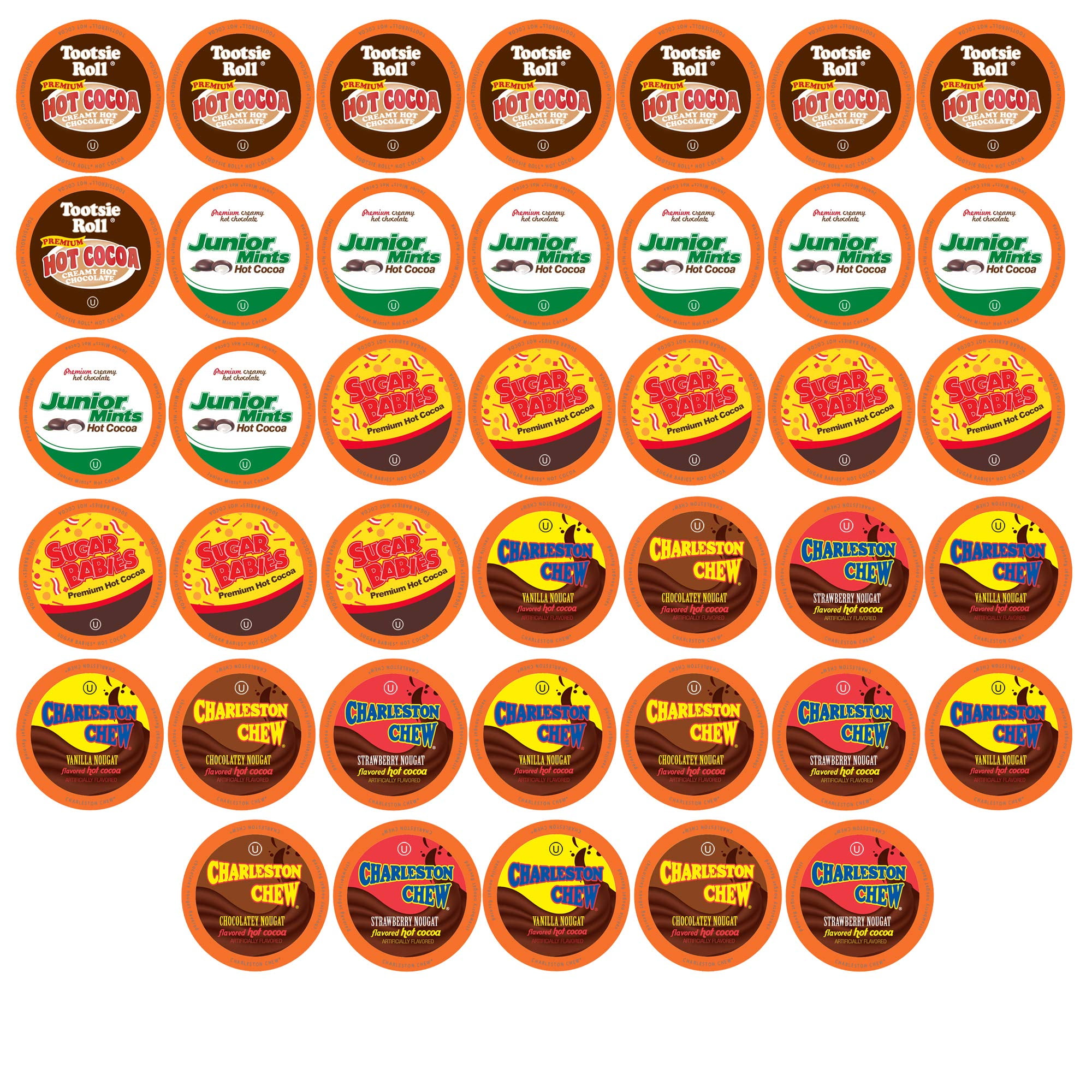 Tootsie Roll Candy Flavored Cocoa Hot Chocolate Pods Variety Pack ...