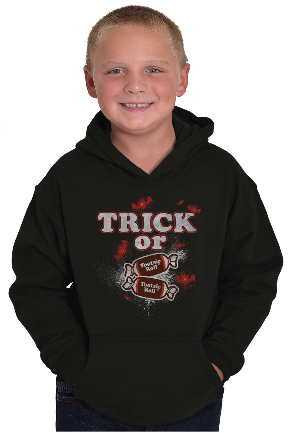 Tootsie Roll Candy Trick or Sweets Youth Hoodie Boy Girl Teen Brisco ...