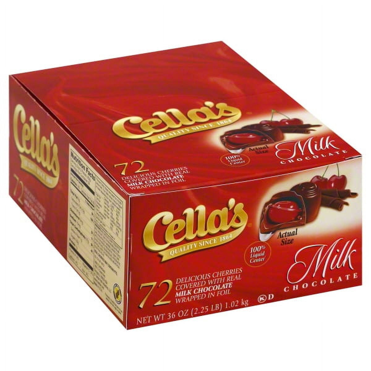 Cella's Foil Wrapped Milk Chocolate Covered Cherries - Walmart.com